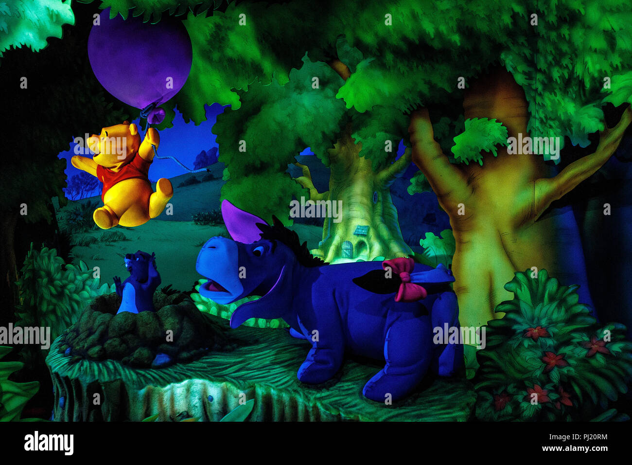 Display on The Many Adventures of Winnie the Pooh, Disneyland, Anaheim ...