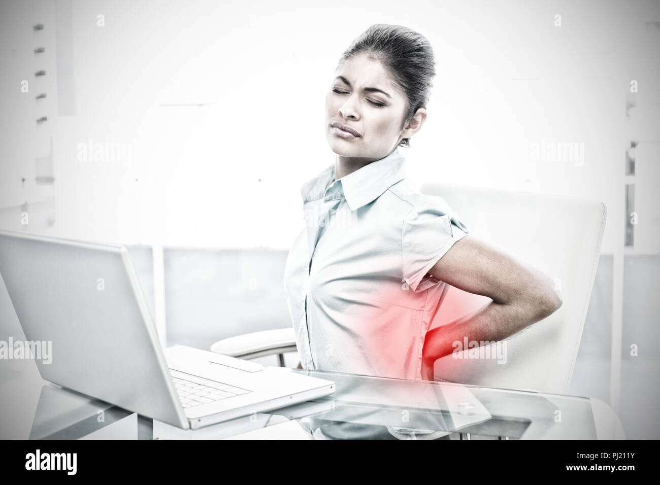 Composite image of highlighted pain Stock Photo - Alamy
