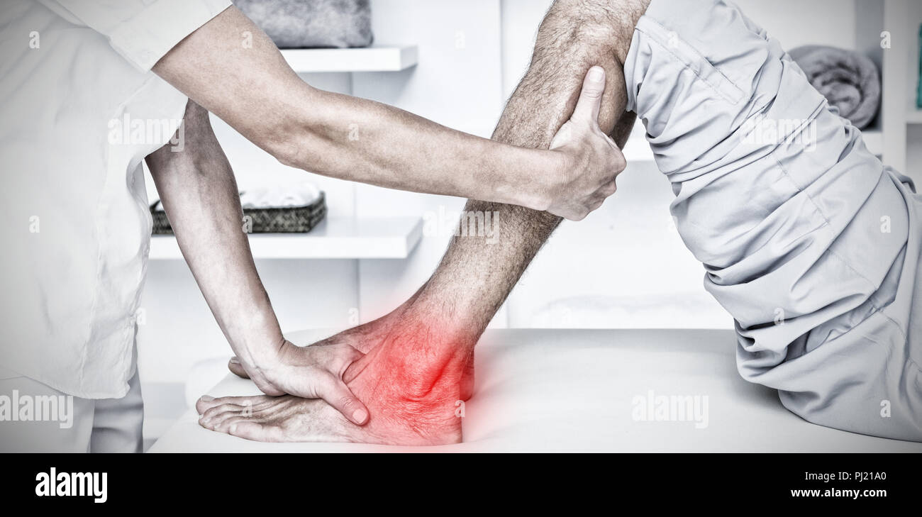 Composite image of highlighted pain Stock Photo - Alamy