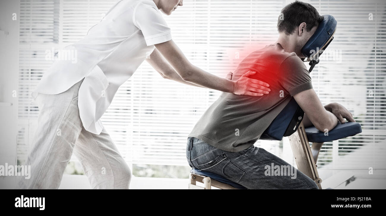 Massage man back hi-res stock photography and images - Alamy