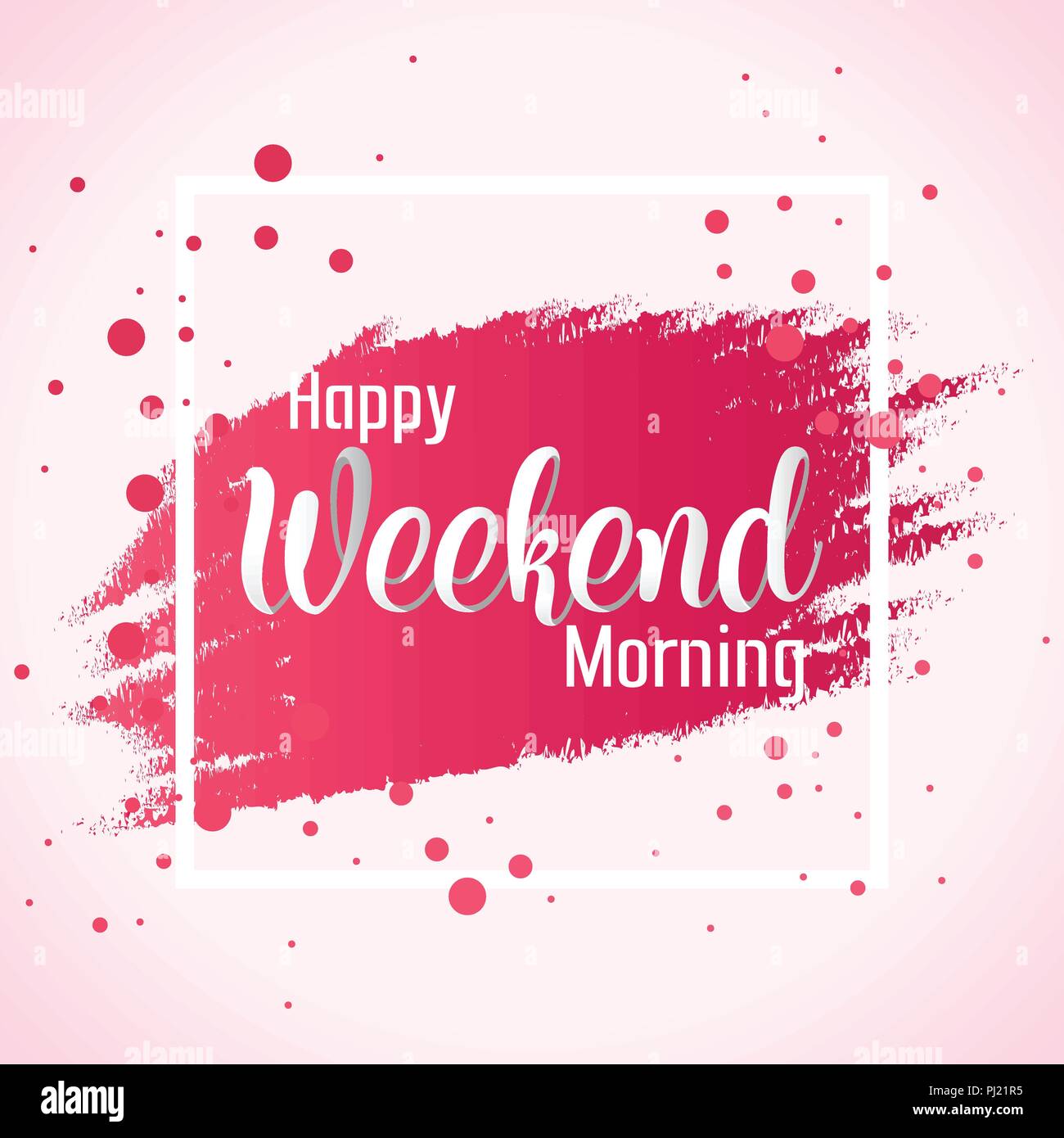 Abstract Happy Weekend Morning Background illustration Vector Concept ...