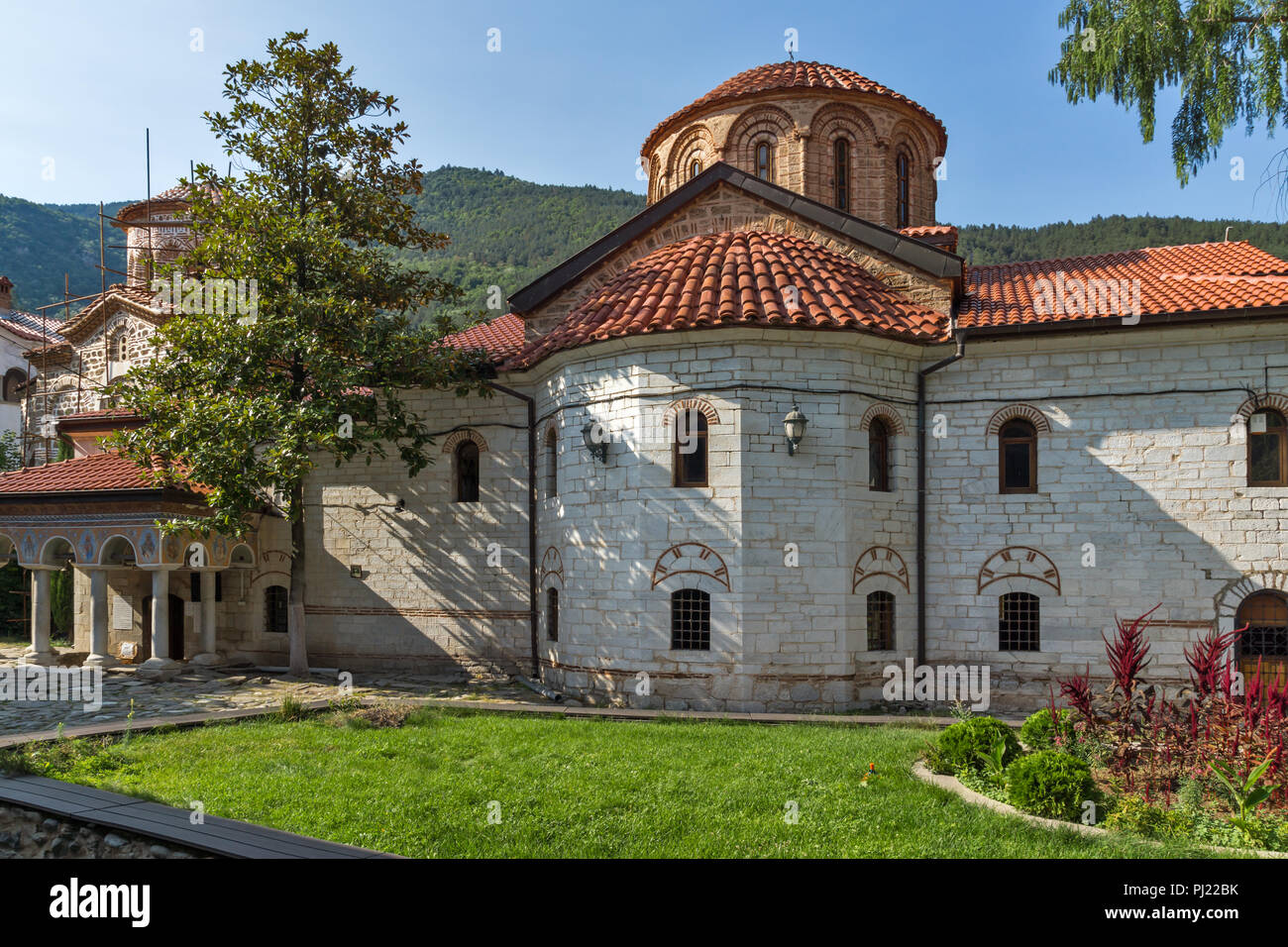 Old churches in Medieval Bachkovo Monastery, Bulgaria Stock Photo - Alamy