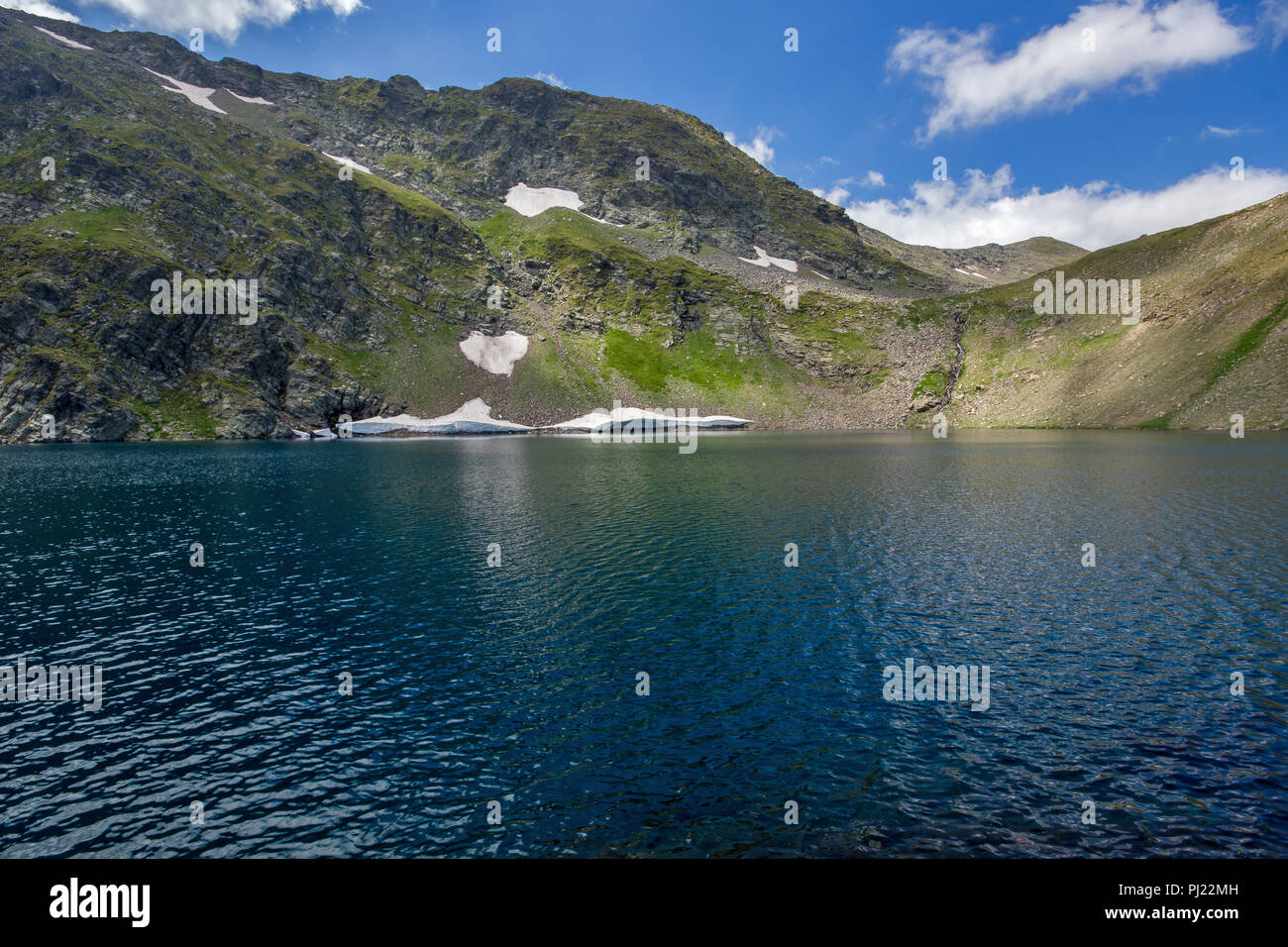 Amazing Landscape of The Eye lake, The Seven Rila Lakes, Bulgaria Stock ...