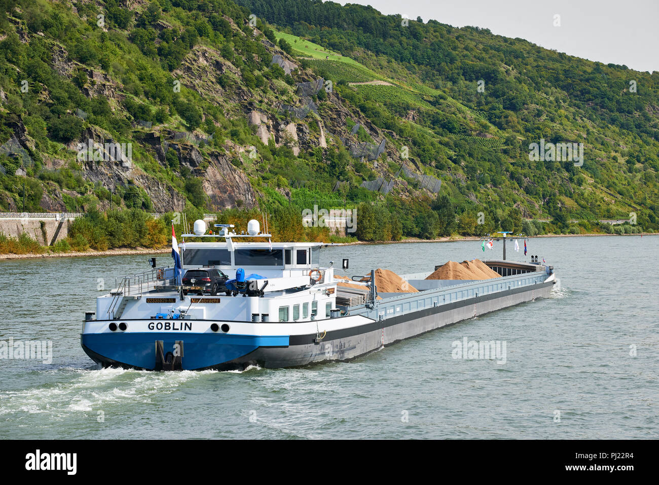 River rhine freight barge hi-res stock photography and images - Alamy