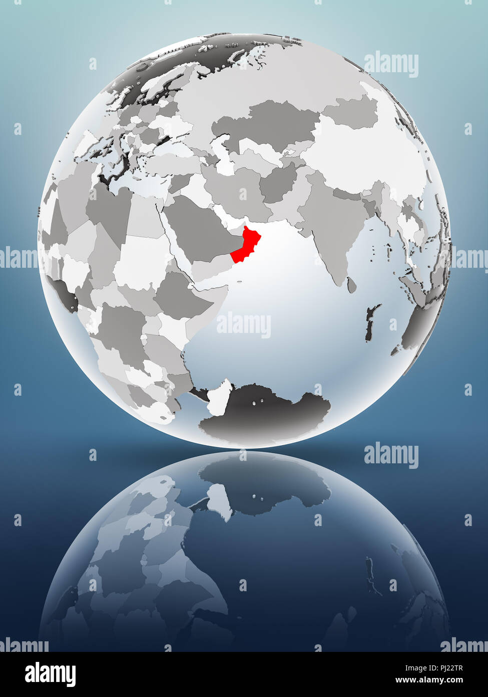 Map Of Sultanate Of Oman High Resolution Stock Photography and Images ...