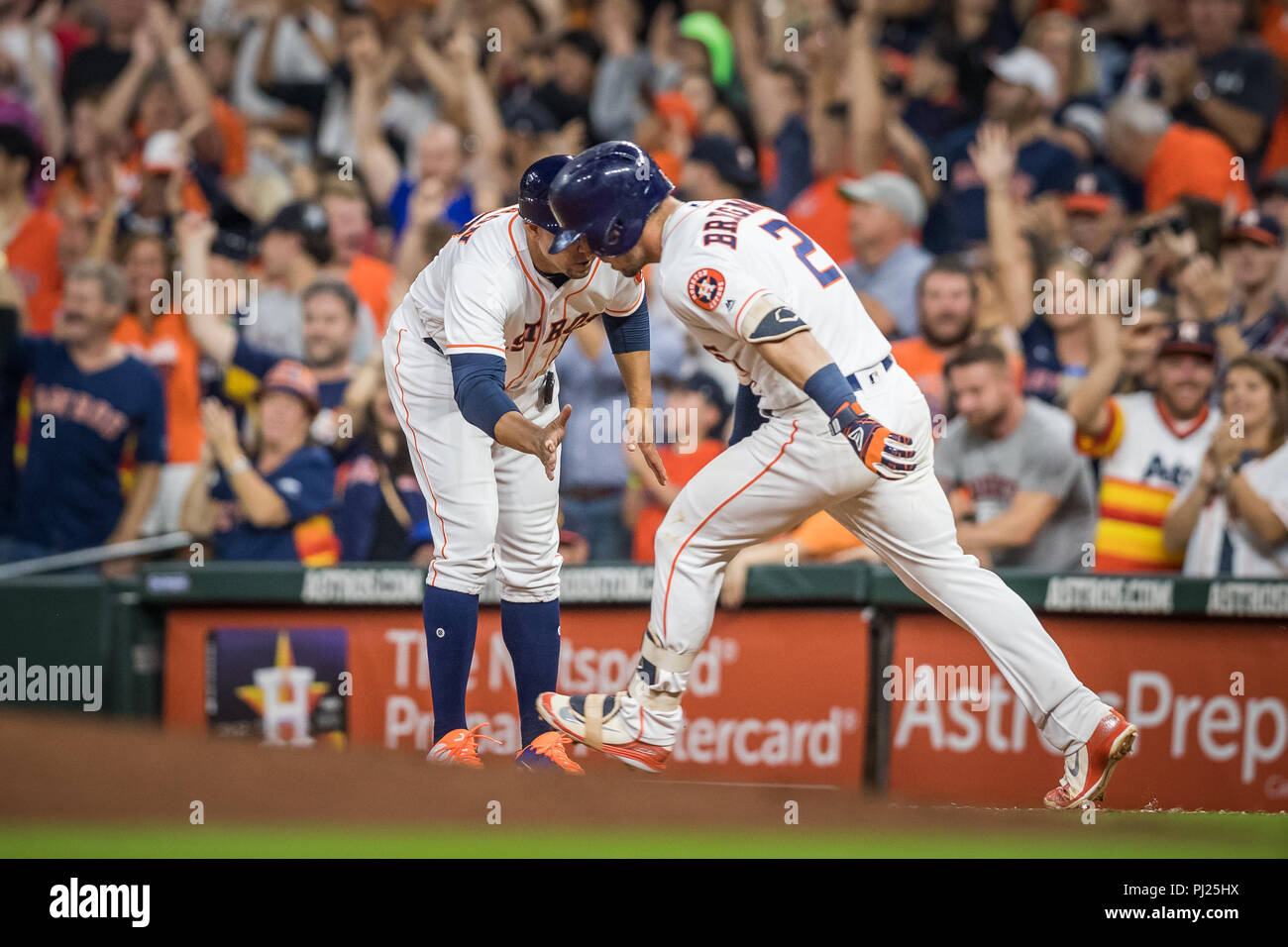 Houston, Texas, USA. 2nd Sep, 2018. Houston Astros third baseman Alex ...