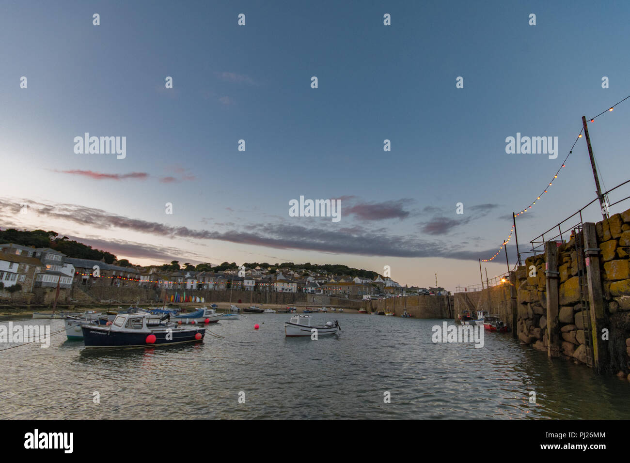 Sky started clear just sunrise over mousehole harbour evening credit hi ...