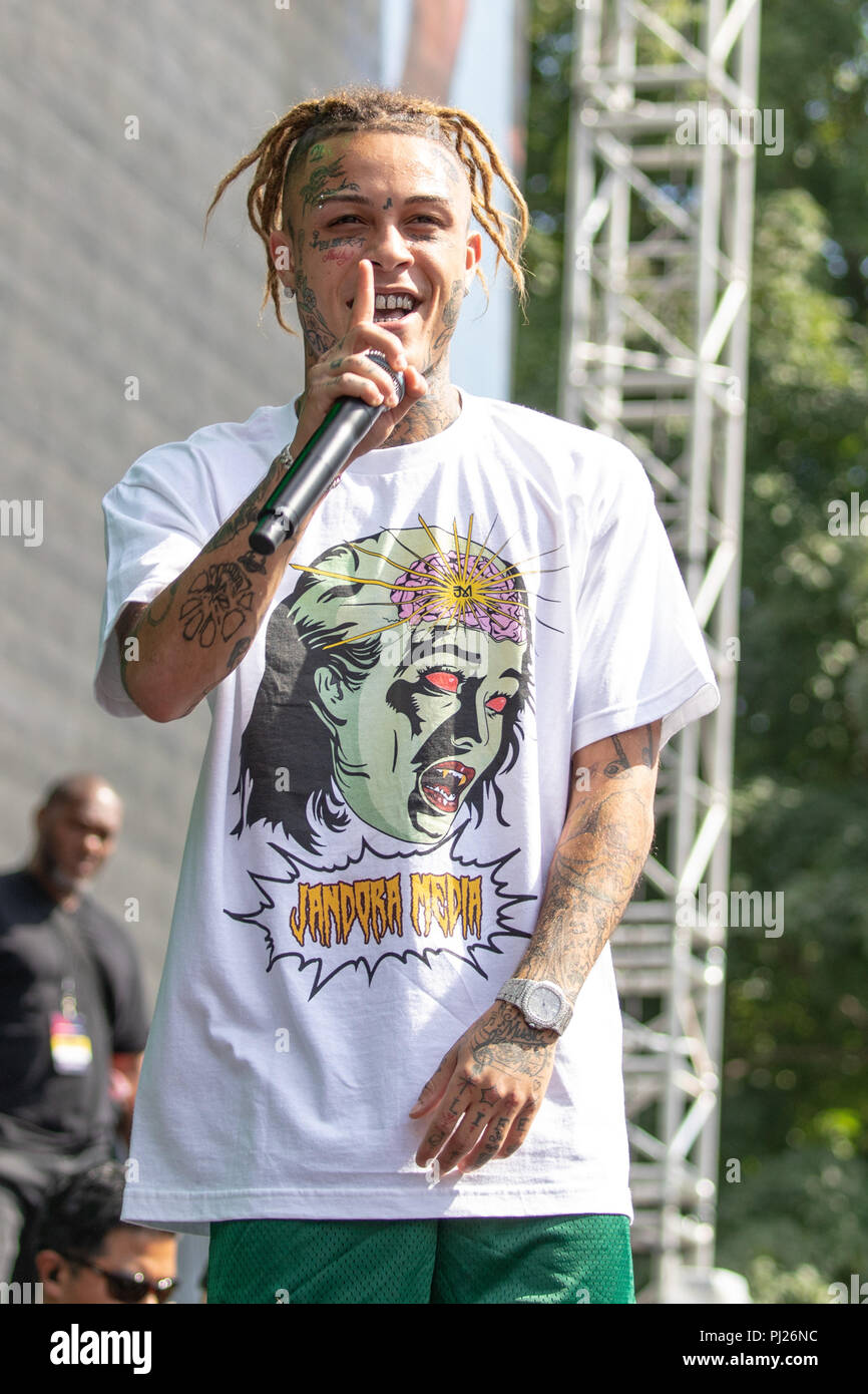 September 2, 2018 - Philadelphia, Pennsylvania, U.S - Rapper LIL SKIES ...