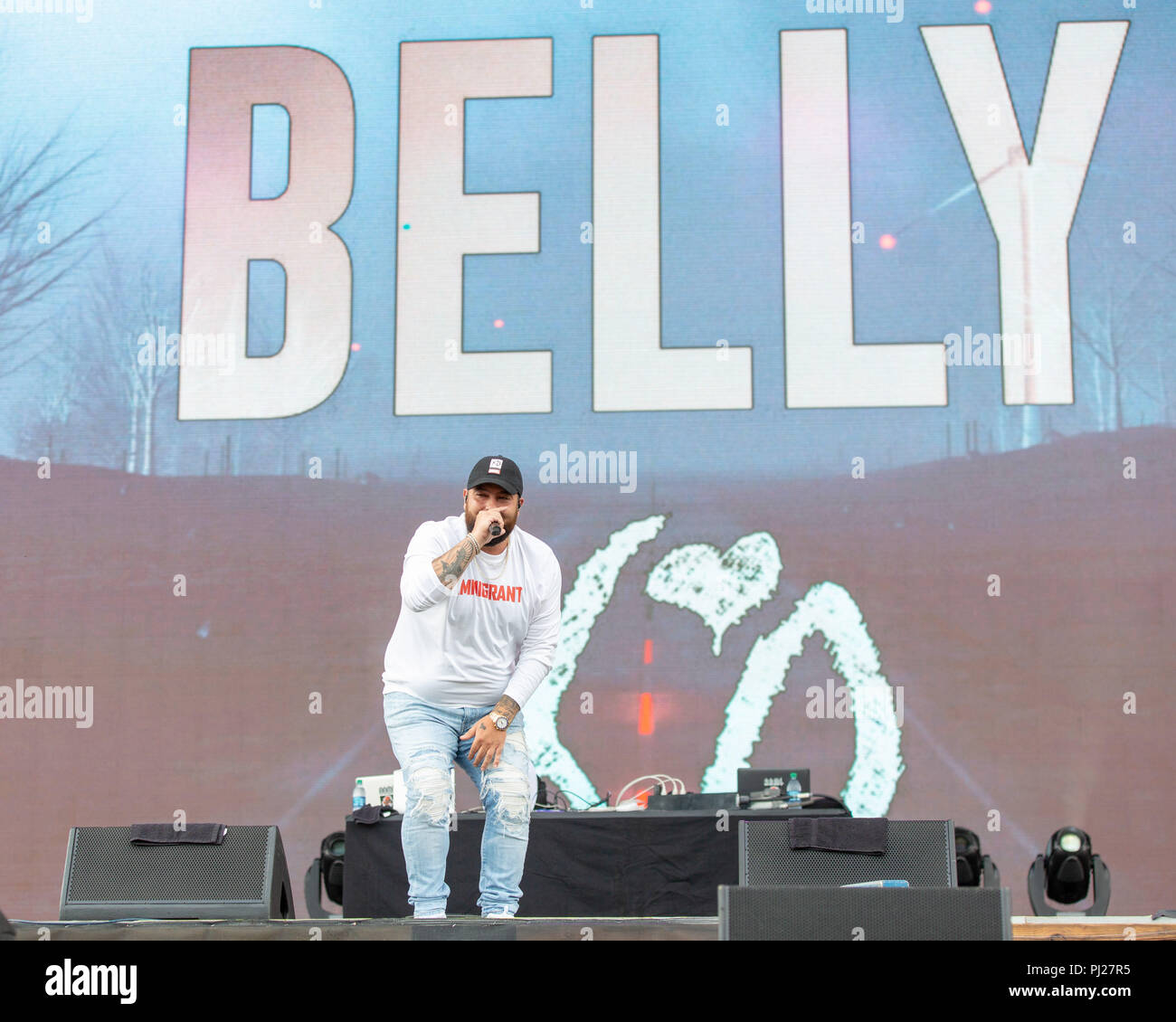 September 2, 2018 - Philadelphia, Pennsylvania, U.S - Rapper BELLY ...