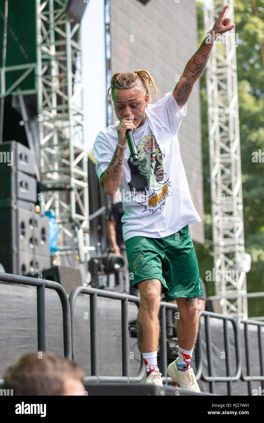 September 2, 2018 - Philadelphia, Pennsylvania, U.S - Rapper LIL SKIES ...