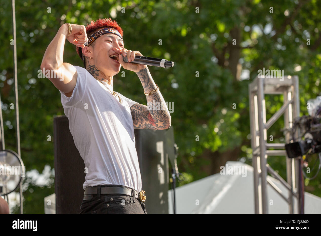 September 2, 2018 - Philadelphia, Pennsylvania, U.S - Korean rapper JAY ...
