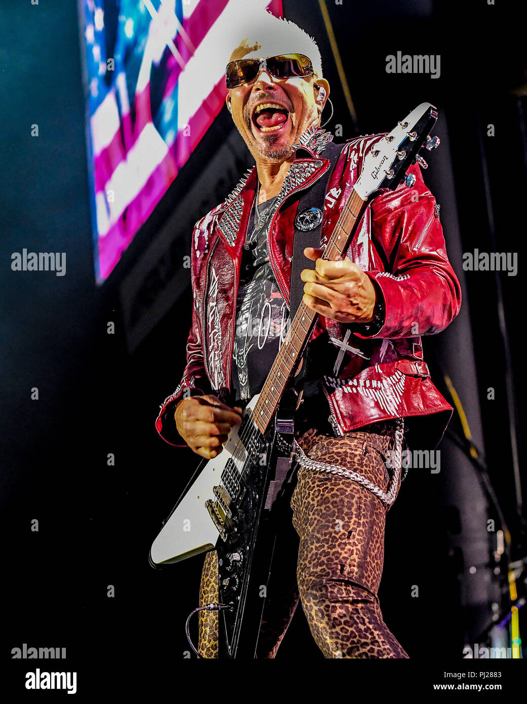 Irvine, CA, USA. 2nd Sep, 2018. RUDOLF SCHENKER with Scorpions at ...