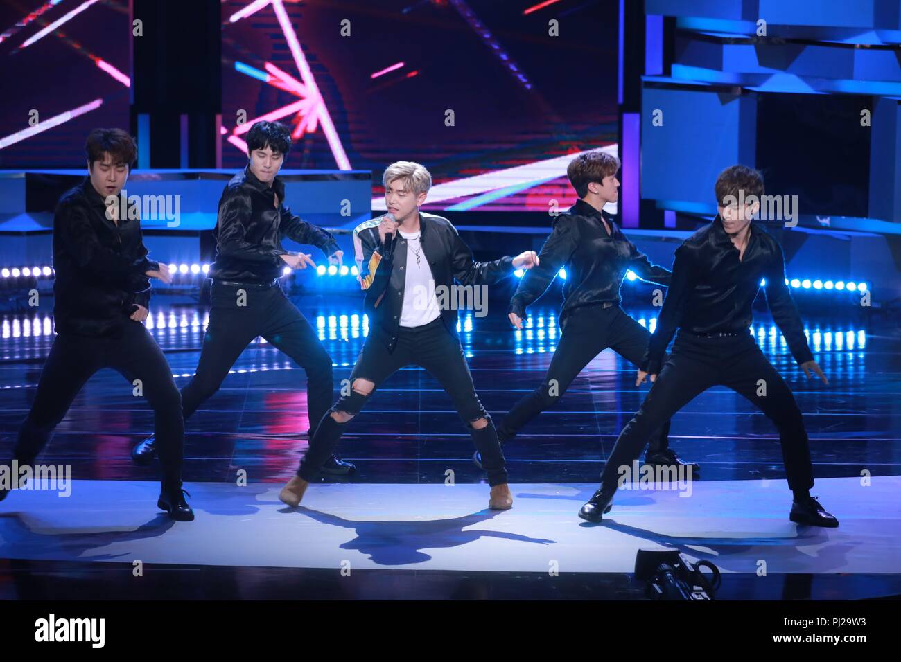 Seoul, Korea. 03rd Sep, 2018. Lee Bo-young, Park Seo Jun, Jasper Liu ...