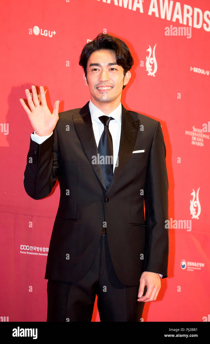 Ryohei Otani, Sep 3, 2018 : Japanese actor Ryohei Otani attends a red carpet event of the Seoul ...