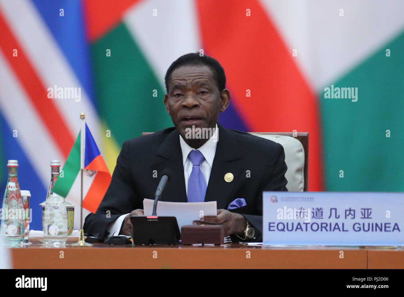Beijing, China. 4th Sep, 2018. Equatorial Guinea's President Teodoro ...