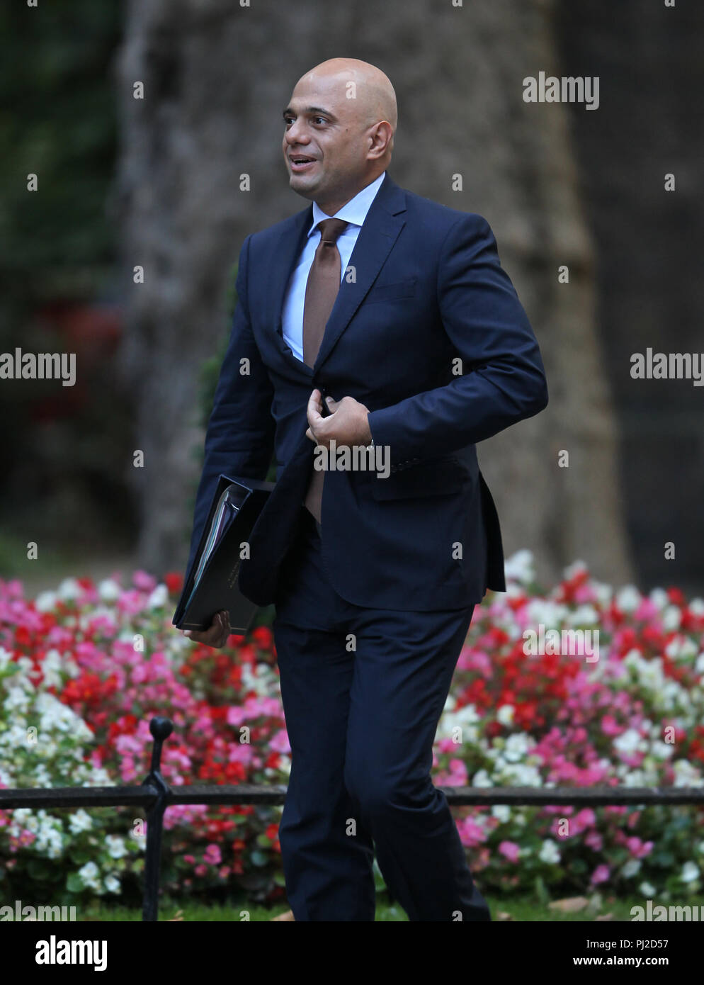 London, UK,4th Sep 2018. Sajid Javid MP Secretary of State for the Home ...