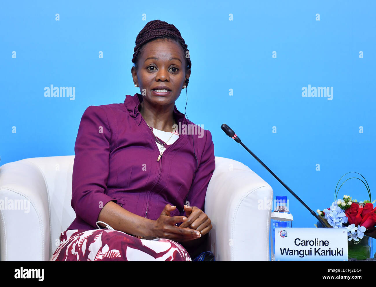 Beijing, China. 4th Sep, 2018. Caroline Wangui Kariuki, CEO of Kenya ...