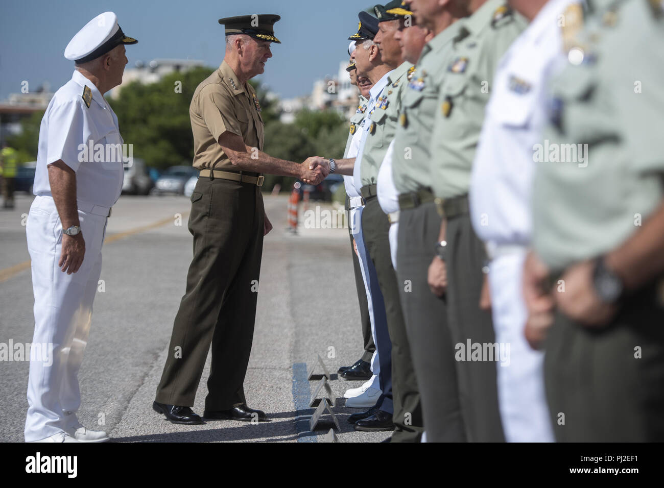 Athens, Greece, Greece. 4th Sep, 2018. Marine Corps Gen. Joe Dunford ...