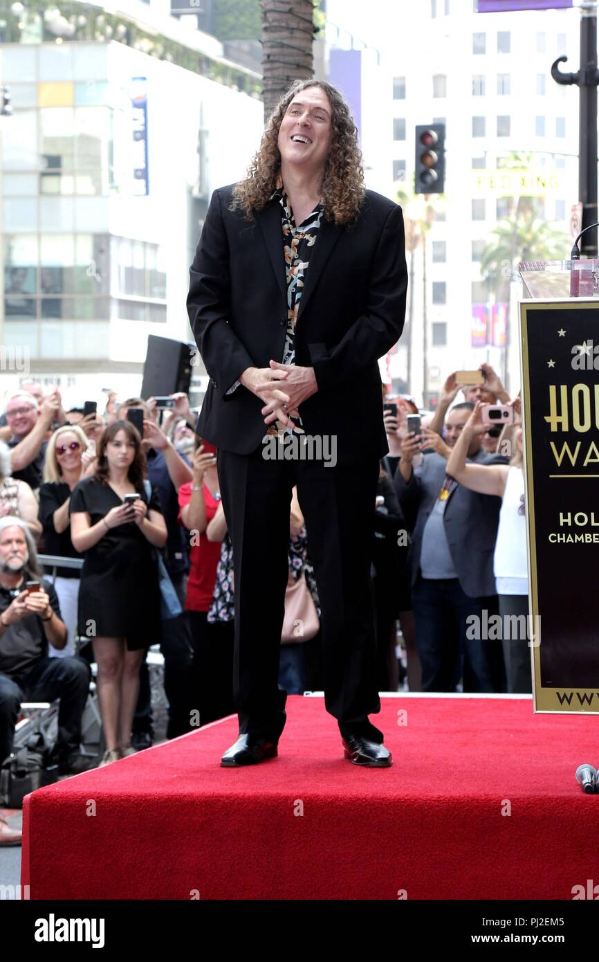 Los Angeles, CA, USA. 27th Aug, 2018. Alfred Yankovic, Weird Al ...