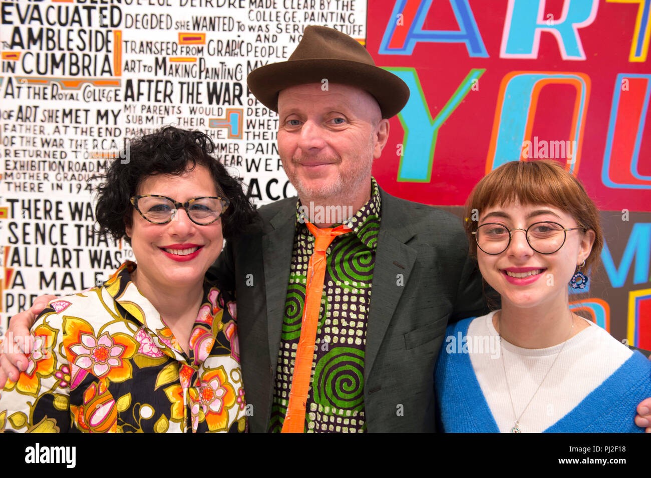 Royal Academy, London, UK. 4 September, 2018. Celebrated artist Bob and ...
