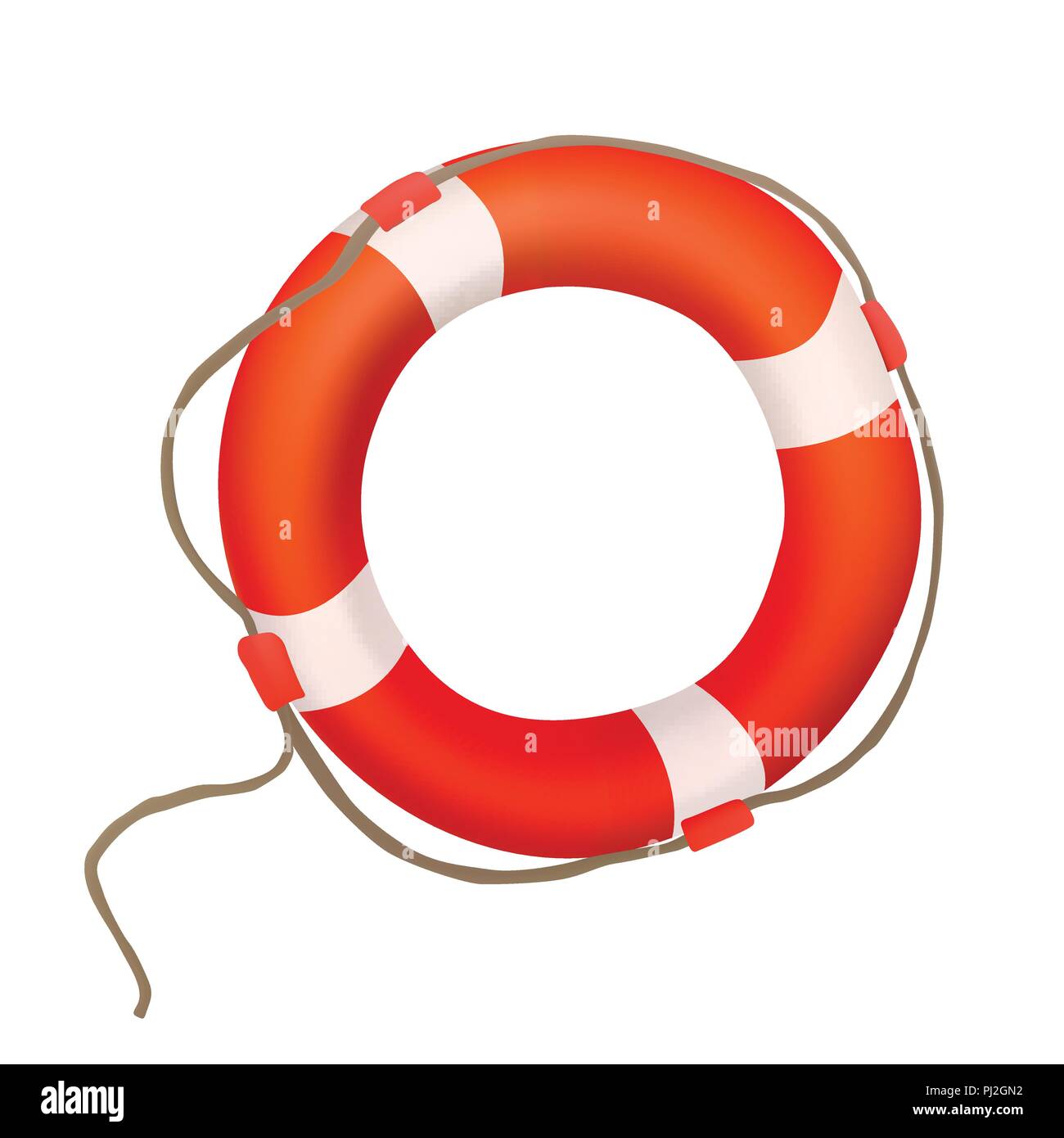 Life buoy. Red lifebuoy. Vector illustration. Equipment for swimming Stock Vector Image & Art ...