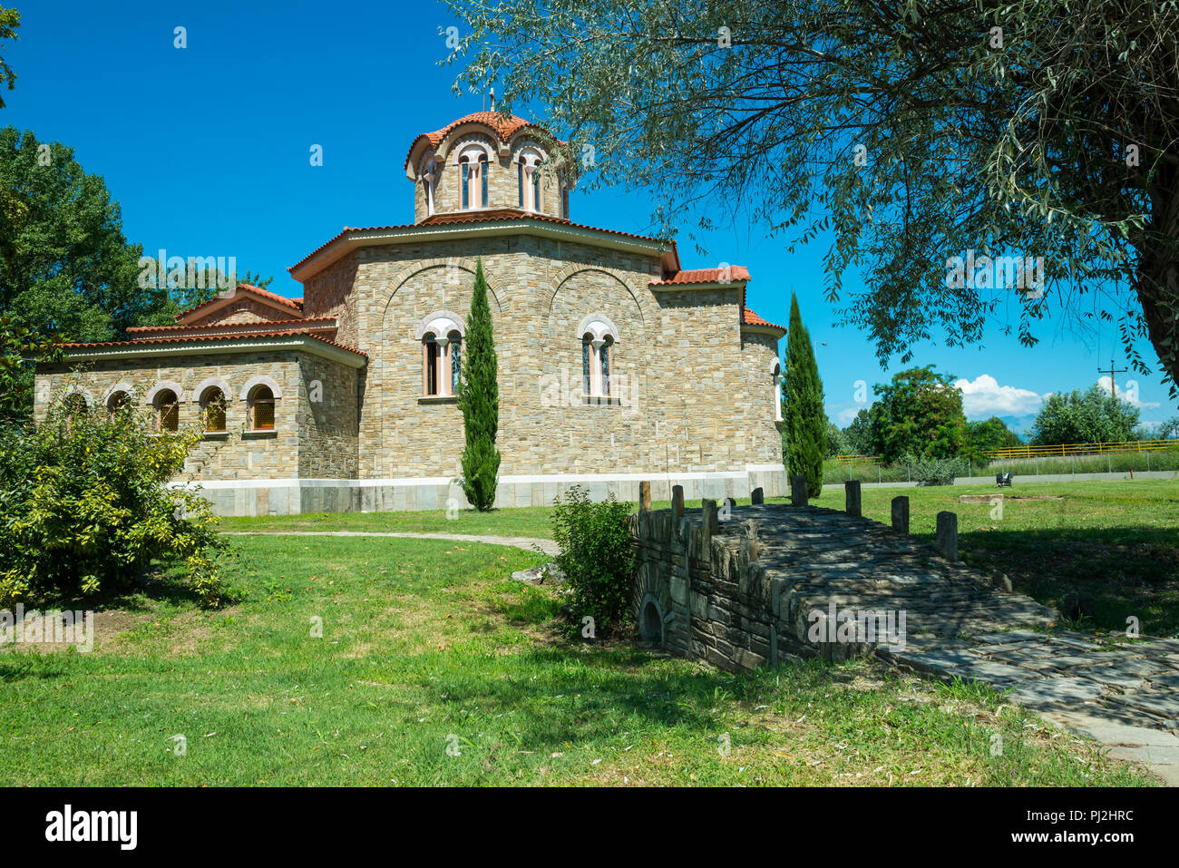 Church in Filippoi, Eastern Macedonia and Thrace, Greece Stock Photo ...