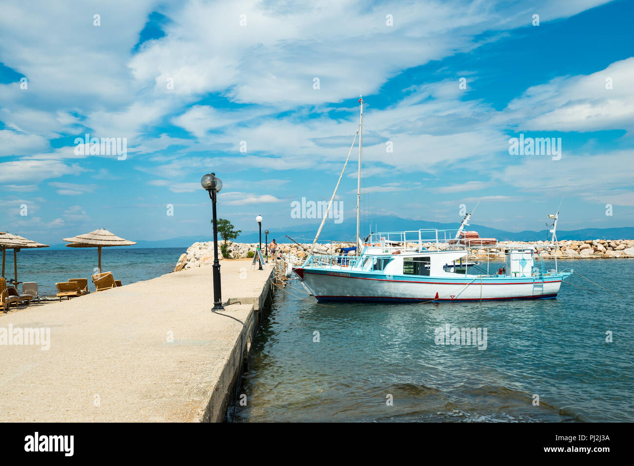 Skala Sotiros, Thasos, East Macedonia and Thrace, Greece, Europe Stock ...