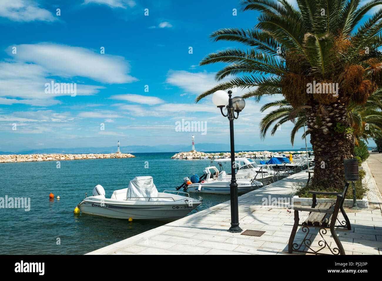 Skala Sotiros, Thasos, East Macedonia and Thrace, Greece, Europe Stock ...
