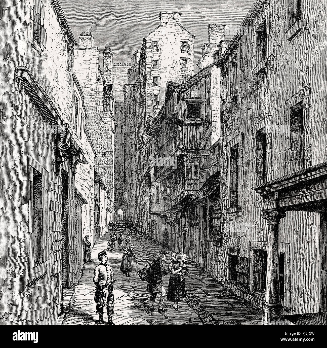 Edinburgh market 18th century hi-res stock photography and images - Alamy