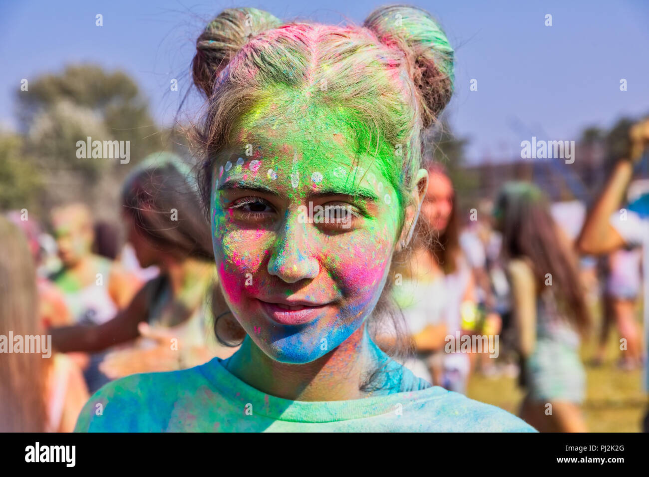 Happy colour hi-res stock photography and images - Alamy