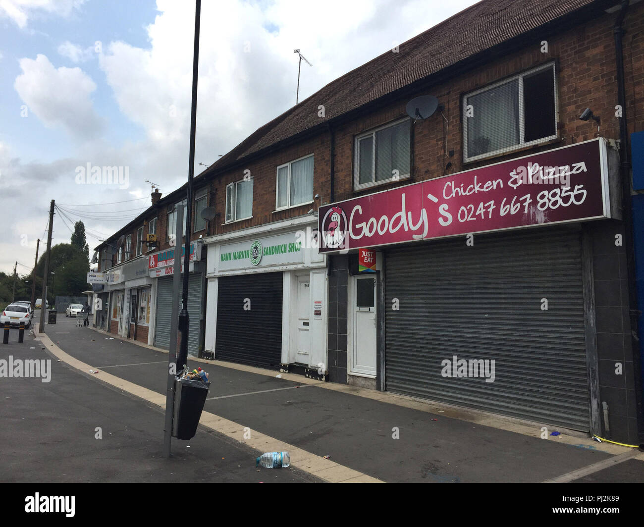 Goody's chicken and pizza shop in Coventry near to where a 17-year-old ...
