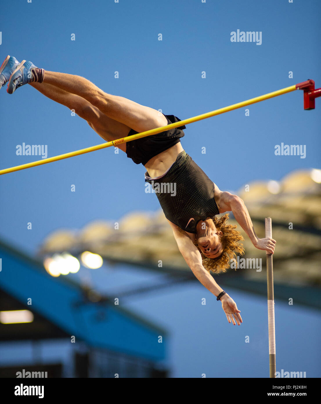 BRUSSELS - BELGIUM, 31 AUG 18. Shawnacy Barber of Canada competing in ...