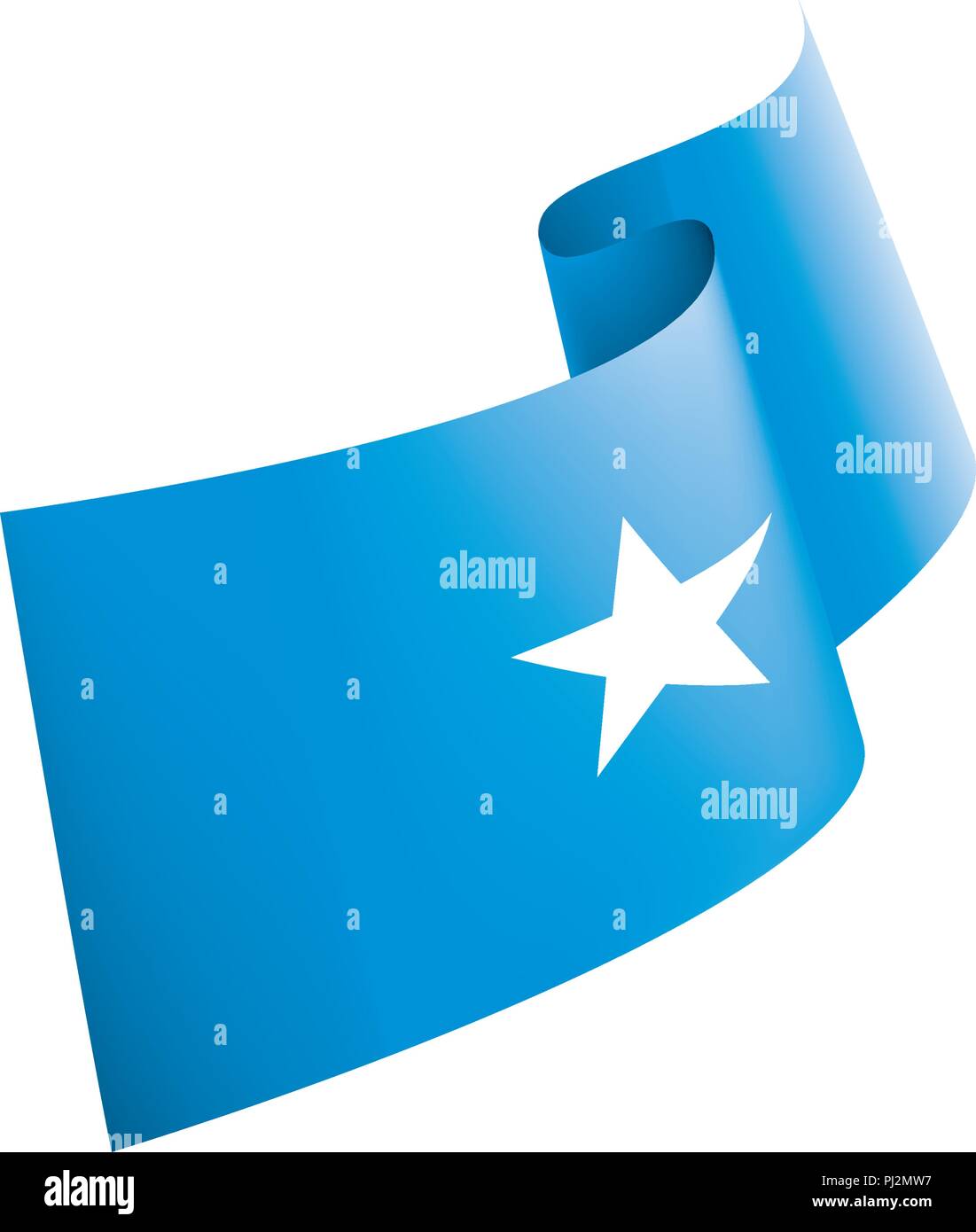 Somalia flag, vector illustration on a white background Stock Vector ...