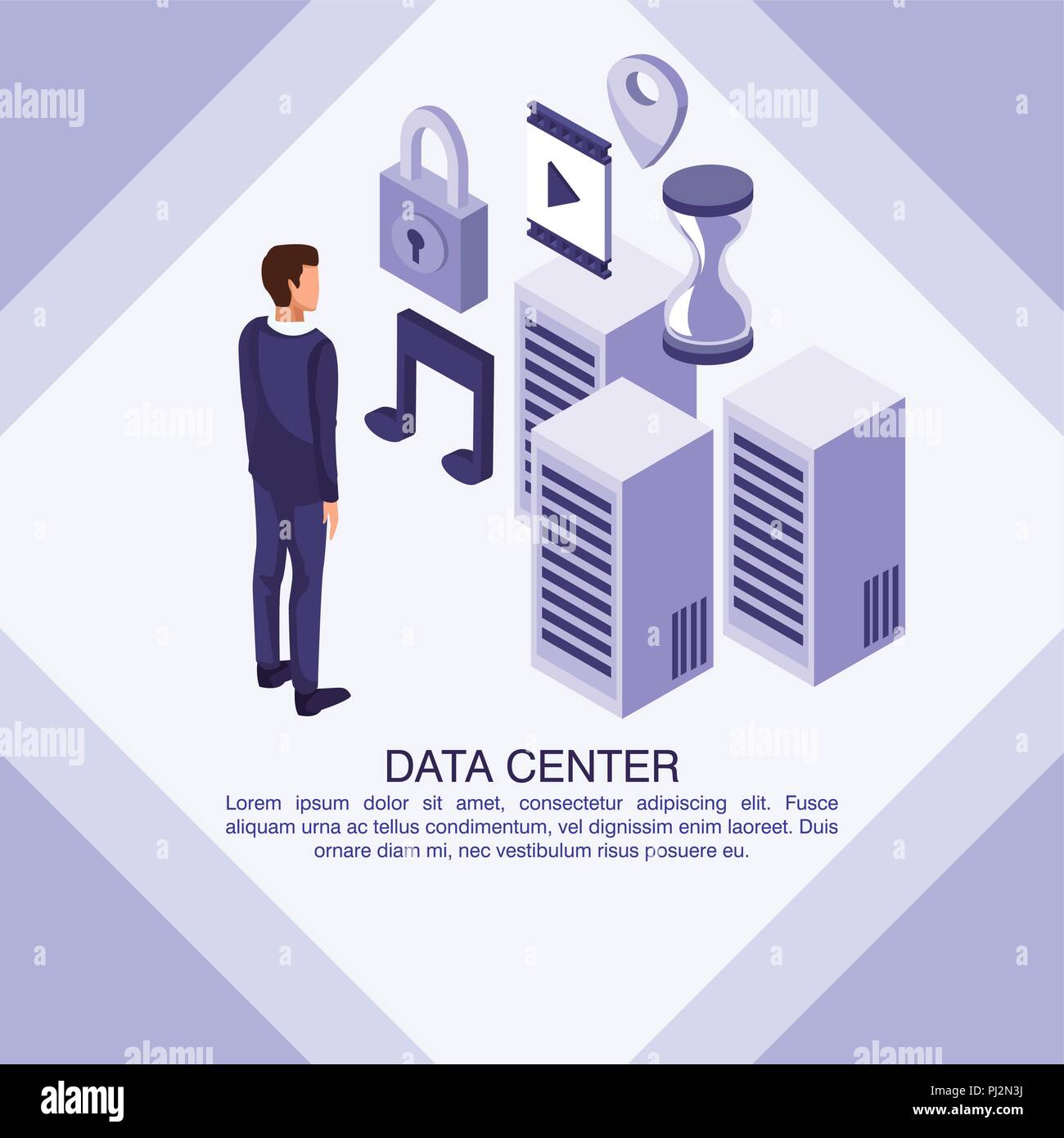 Data center poster with informaton Stock Vector Image & Art - Alamy