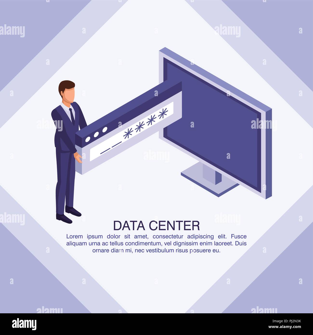 Data center poster with informaton Stock Vector Image & Art - Alamy