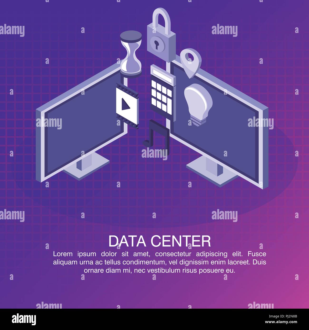Data center poster with informaton Stock Vector Image & Art - Alamy