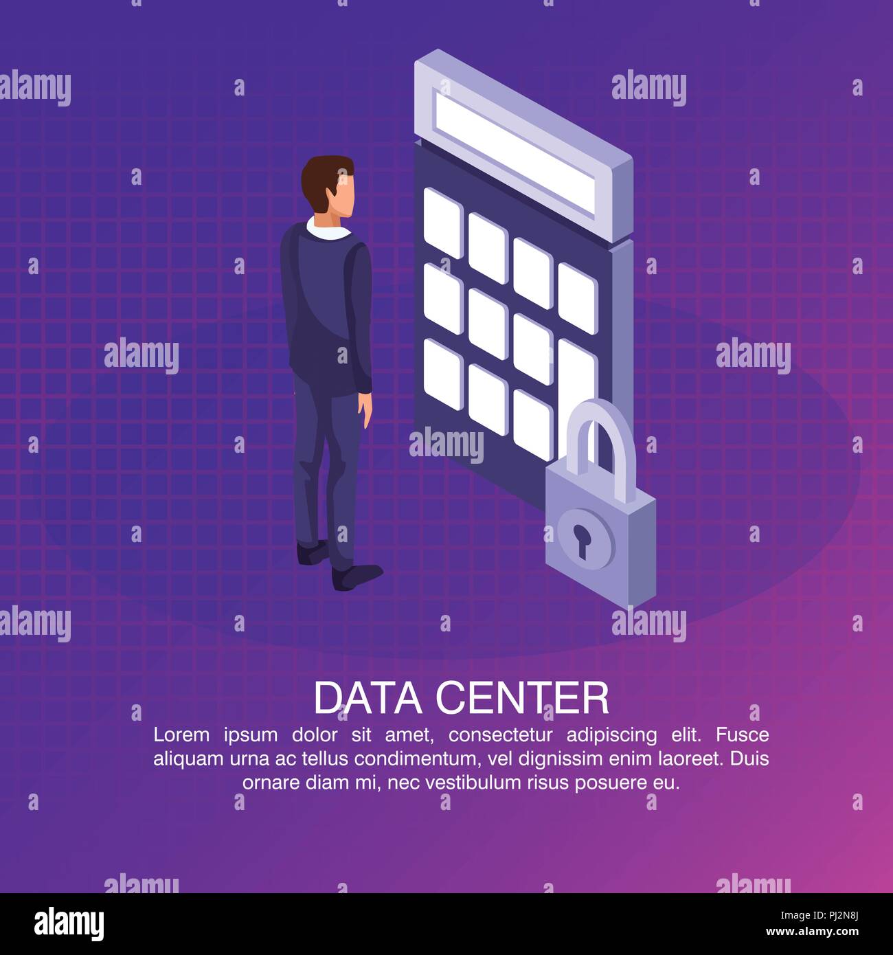 Data center poster with informaton Stock Vector Image & Art - Alamy