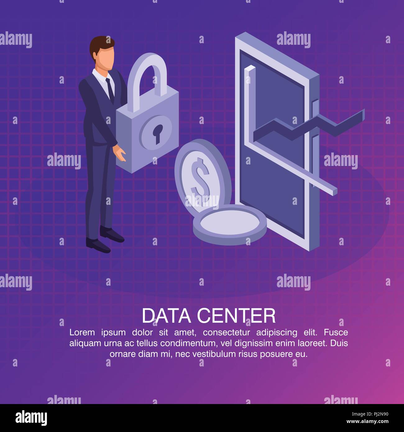 Data center poster with informaton Stock Vector Image & Art - Alamy