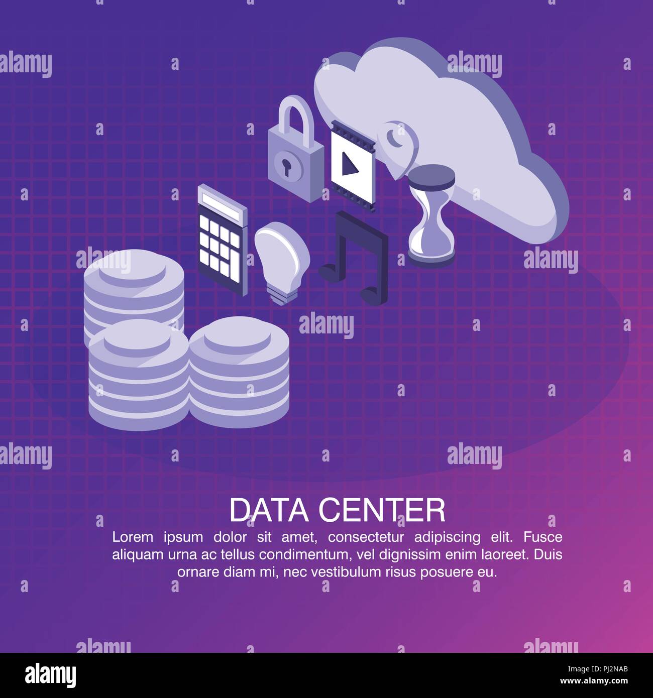 Data center poster with informaton Stock Vector Image & Art - Alamy