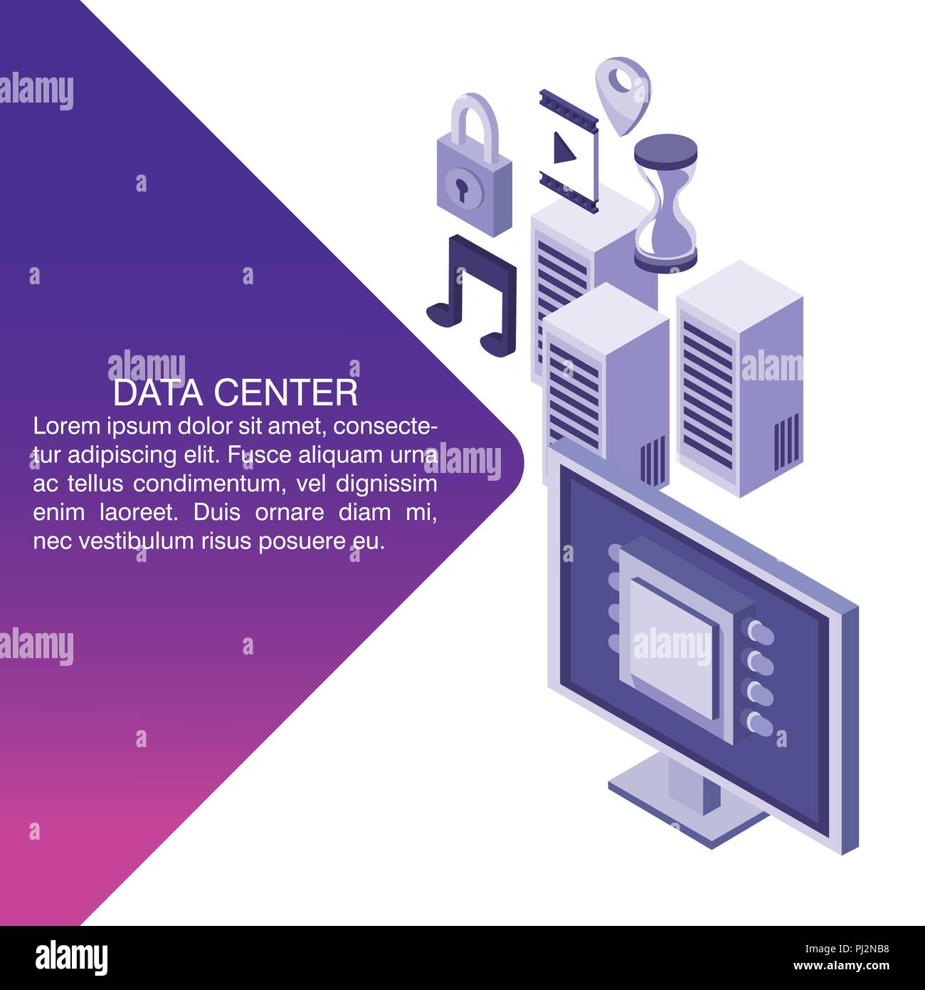 Data center poster with informaton Stock Vector Image & Art - Alamy