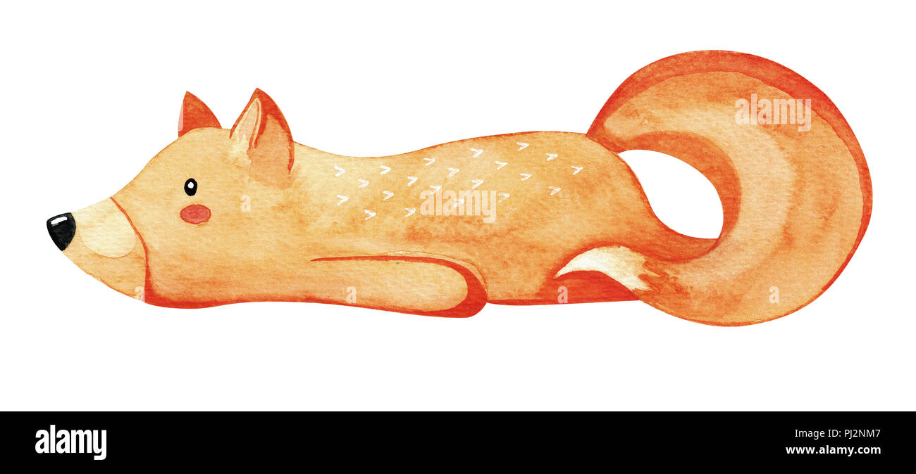 Hand drawn red fox Cut Out Stock Images & Pictures - Alamy