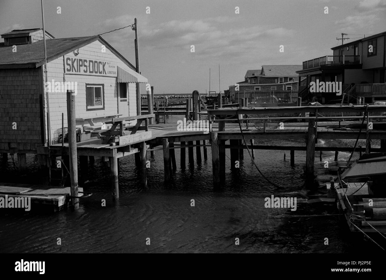 Skip's Dock Restaurant, Jerusalem, Rhode Island Stock Photo - Alamy