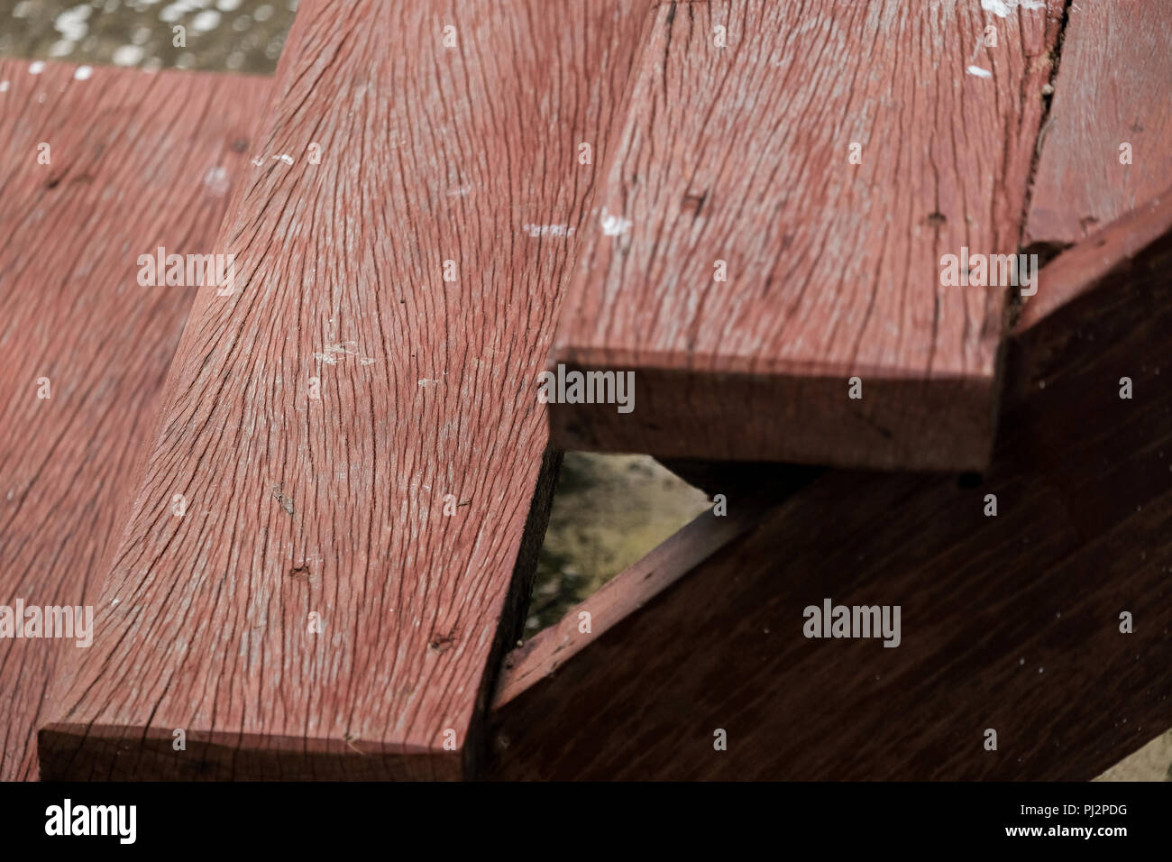 Rusty wood with bolts Stock Photo - Alamy