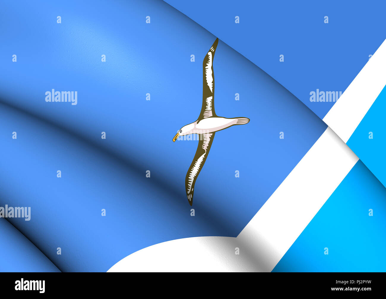 3D Flag of Midway Islands. 3D Illustration Stock Photo - Alamy