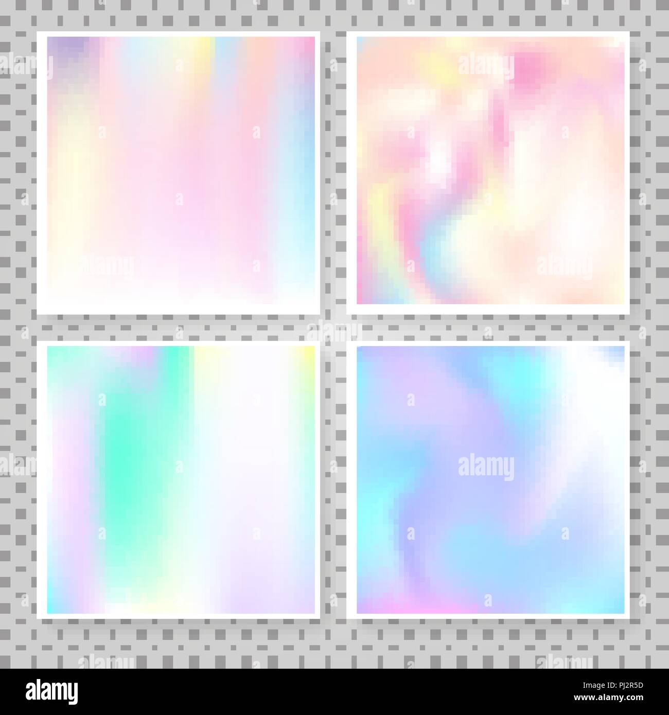 Holographic abstract backgrounds set Stock Vector Image & Art - Alamy