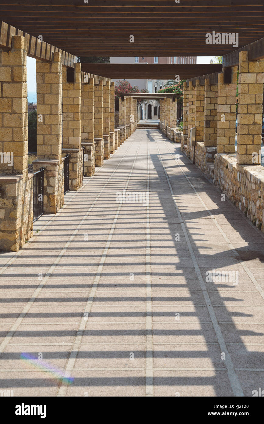 Modern archway path Tarragona, Catalonia Spain Stock Photo - Alamy