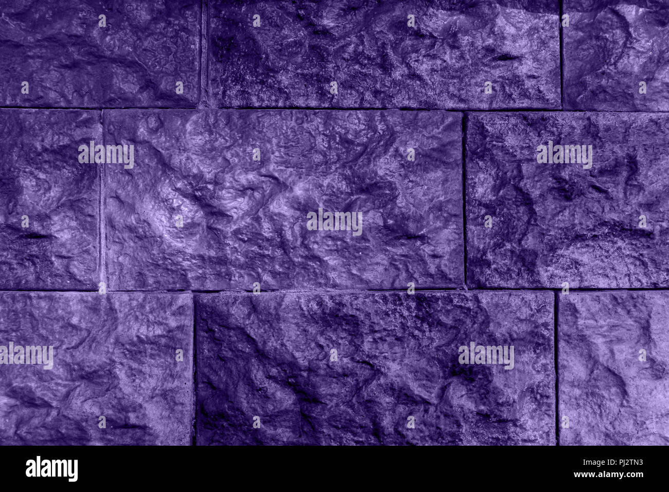 Ultraviolet background, wall from relief brick, unusual texture Stock ...
