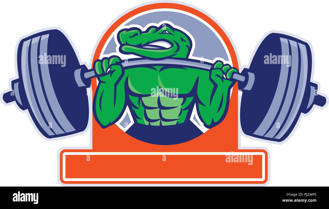 Mascot icon illustration of an alligator, gator, crocodile or croc ...