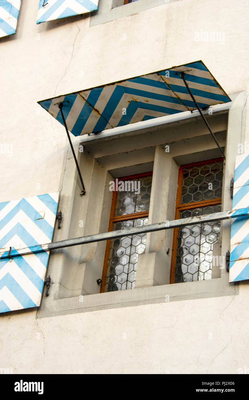 Chevron metal shutters hi-res stock photography and images - Alamy