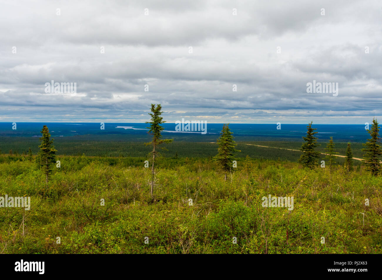 The Mackenzie River Delta, Northwest Territories, Canada Stock Photo ...